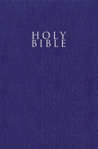 niv, gift and award bible, leather-look, blue, red letter, comfort print