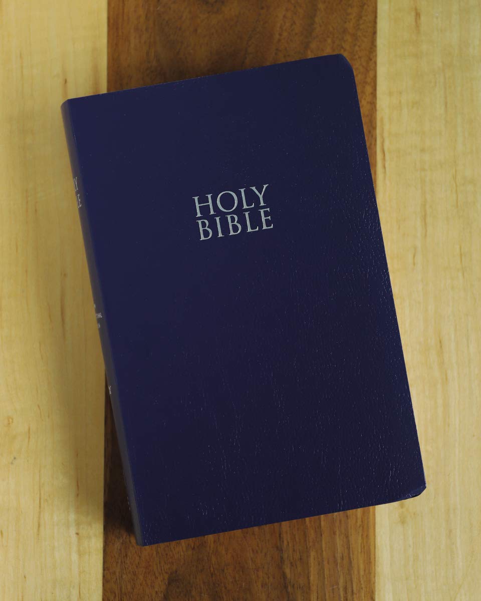 NIV, Gift and Award Bible, Leather-Look, Blue, Red Letter, Comfort Print