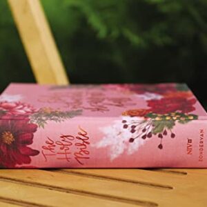 NIV, Artisan Collection Bible, Cloth over Board, Pink Floral, Designed Edges under Gilding, Red Letter, Comfort Print