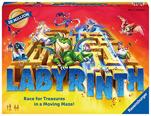 Ravensburger Labyrinth - Enthralling Family Board Game | Ideal for Kids and Adults Aged 7 and Up | Offers Great Replay Value | Designed for 2-4 Players | Globally Celebrated | ASIN: 26448