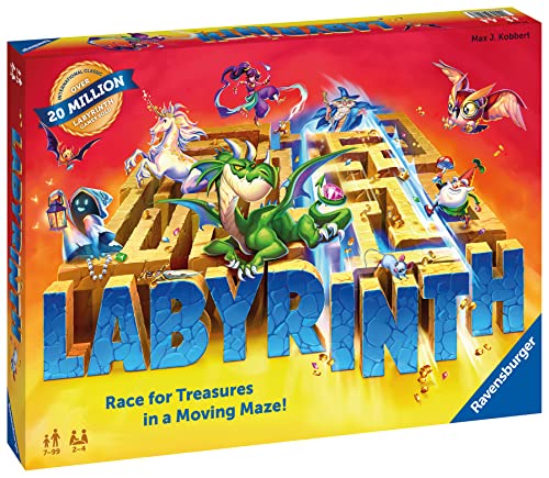 Ravensburger Labyrinth - Enthralling Family Board Game | Ideal for Kids and Adults Aged 7 and Up | Offers Great Replay Value | Designed for 2-4 Players | Globally Celebrated | ASIN: 26448