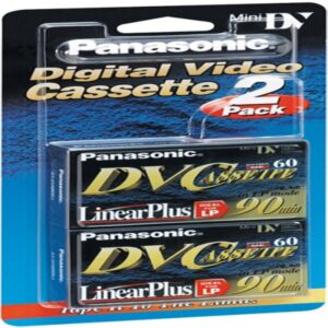 panasonic aydvm60ej2 mini digital video cassette (60 min, 2 pack)