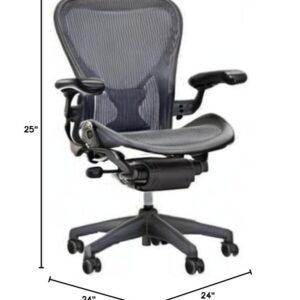 Aeron Size B - Posture Fit, Graphite, Classic Carbon Pellicle