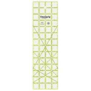 omnigrip by omnigrid non-slip ruler, 4" x 14"