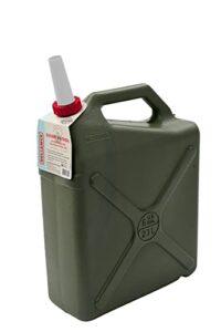 reliance products desert patrol 6 gallon rigid water container, green , 14.8 inch x 6.3 inch x 19.0 inch