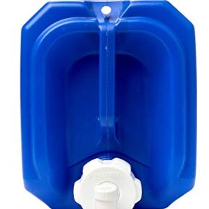 Reliance Products Aqua-Pak 5 Gallon Rigid Water Container, Blue, 11.5 Inch x 9.1 Inch x 15.4 Inch