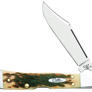 Case XX WR Pocket Knife Mini Copperlock Amber Bone W/Shield Item #133 (61749L SS) 3 5/8 inches Closed