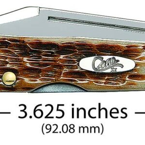 Case XX WR Pocket Knife Mini Copperlock Amber Bone W/Shield Item #133 (61749L SS) 3 5/8 inches Closed