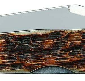 Case XX WR Pocket Knife Mini Copperlock Amber Bone W/Shield Item #133 (61749L SS) 3 5/8 inches Closed