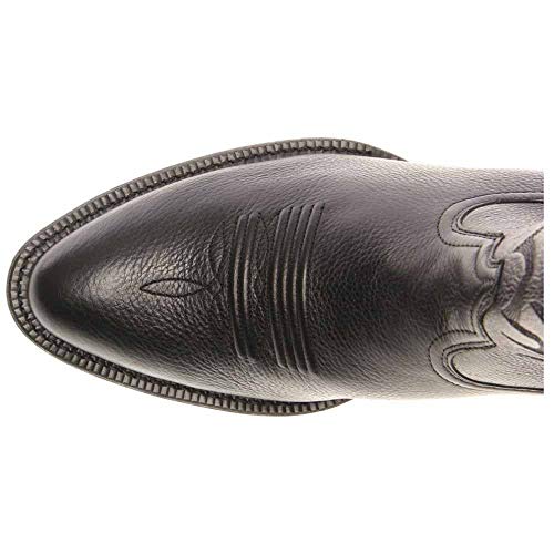 Ariat Mens Heritage R Toe Western Boot Black Deertan 10