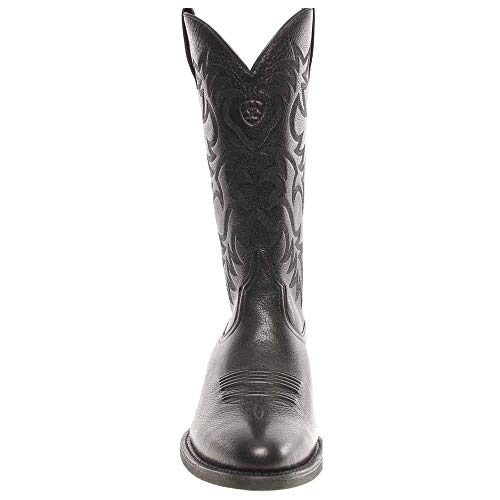 Ariat Mens Heritage R Toe Western Boot Black Deertan 10