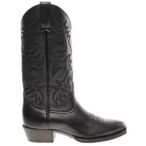 Ariat Mens Heritage R Toe Western Boot Black Deertan 10