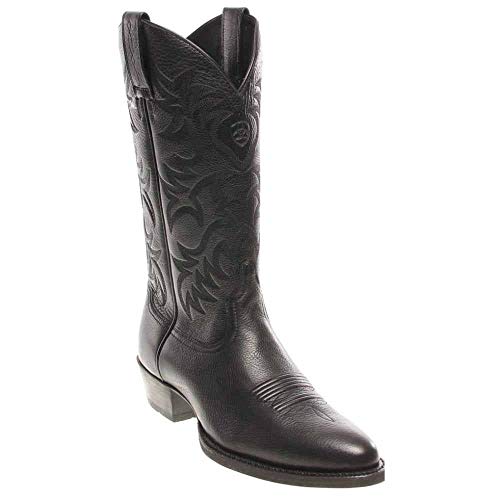 Ariat Mens Heritage R Toe Western Boot Black Deertan 10