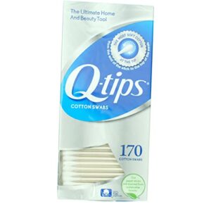 q-tips q-tips flexible cotton swabs, 170 each (1 pack)