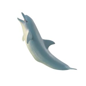 safari ltd. bottlenose dolphin figurine - detailed 5" plastic model figure - fun educational play toy for boys, girls & kids ages 3+