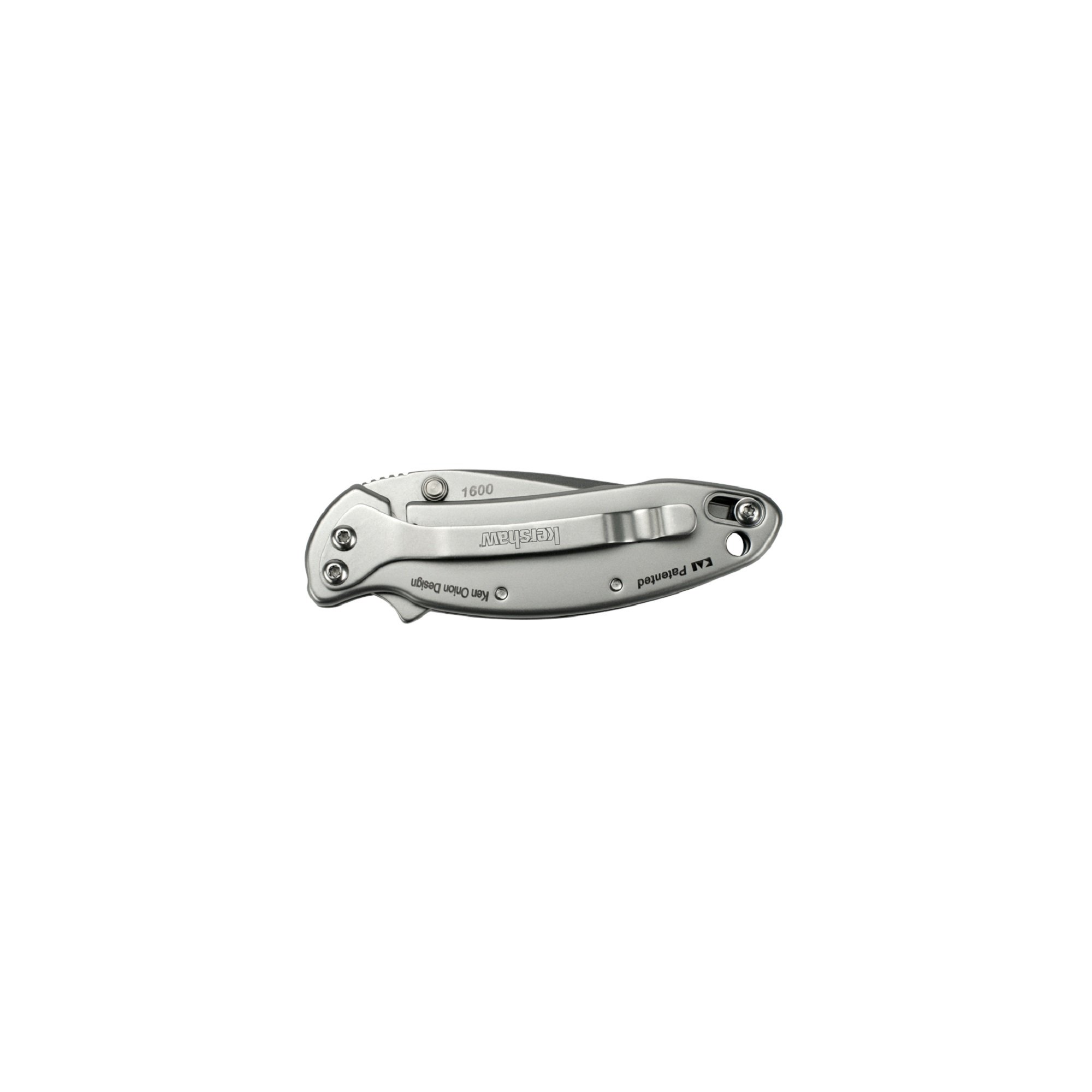 Kershaw Chive Pocket Knife, 1.9" 420HC Steel Blade with 410 Stainless Steel Handle, Assisted Opening with Flipper, Single-Position Pocketclip, Small EDC