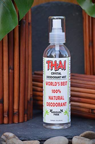 THAI Natural Crystal Deodorant Mist Spray, 8 Ounce (Pack of 1)