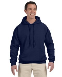 gildan 9.3 oz pullover hooded sweatshirt (12500) large navy