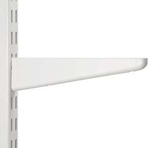 Organized Living freedomRail Bracket for Wood Shelves, 12.5-inch - White