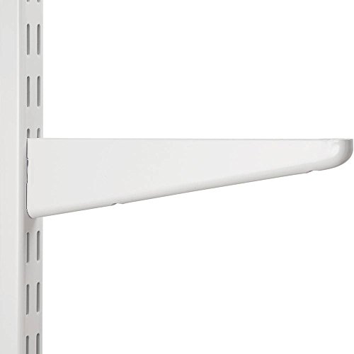 Organized Living freedomRail Bracket for Wood Shelves, 12.5-inch - White