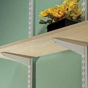 organized living freedomrail bracket for wood shelves, 12.5-inch - white