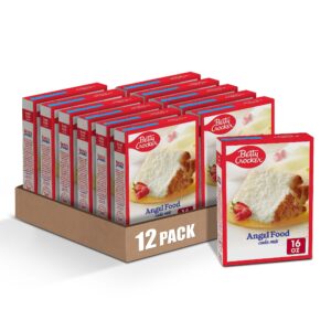 betty crocker ready to bake angel food cake mix, 16 oz. (pack of 12)