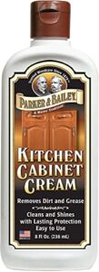 parker & bailey kitchen cabinet cream - multisurface wood cleaner and polish furniture quick shine restorer protector surface, house cleaning supplies home improvement 8oz