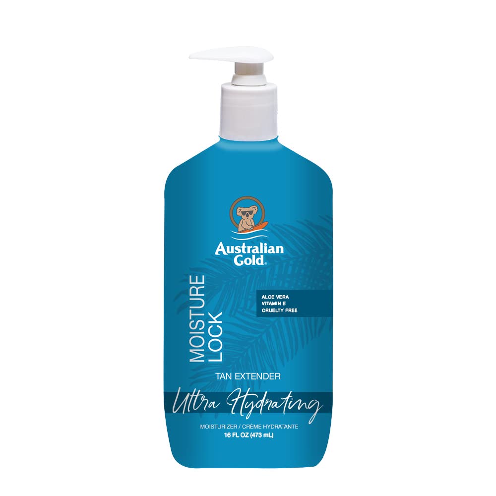 Australian Gold Moisture Lock Tan Extender Lotion, Enriched with Vitamin E & Aloe Vera, Cocoa Dreams Fragrance, 16 Fl oz​