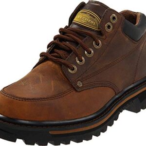 Skechers mens Mariner industrial and construction shoes, Dark Brown, 11 US