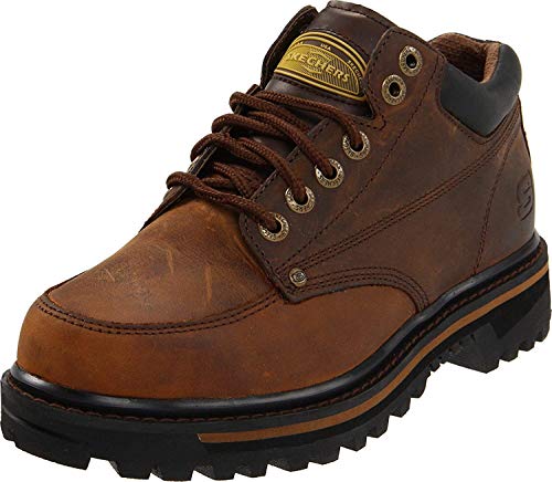 Skechers mens Mariner industrial and construction shoes, Dark Brown, 11 US