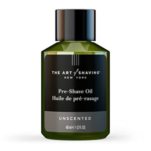 the art of shaving pre shave oil for men, protects against irritation and razor burn, clinically tested for sensitive skin, unscented, 2 fl oz