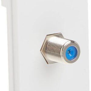 Leviton 40681-W F Connector Decora Insert,Aluminum, White