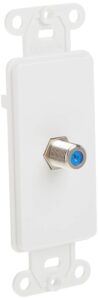 leviton 40681-w f connector decora insert,aluminum, white