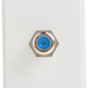 Leviton 40681-W F Connector Decora Insert,Aluminum, White