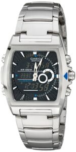 casio men's efa120d-1av ana-digi edifice thermometer bracelet watch