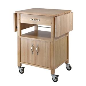 winsome wood drop-leaf kitchen cart