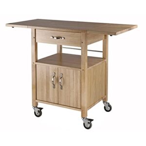 Winsome Wood Drop-Leaf Kitchen Cart