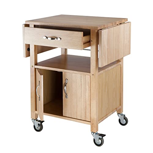 Winsome Wood Drop-Leaf Kitchen Cart