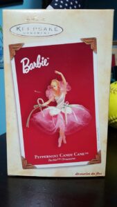 hallmark 2004 keepsake ornament peppermint candy cane barbie