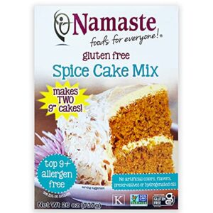 namaste foods, gluten free spice cake mix, allergen-free,26 oz (pack of 6)