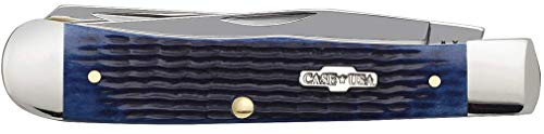 Case WR XX Pocket Knife Navy Blue Bone Trapper Item #2800 - (6254 SS) - Length Closed: 4 1/8 Inches