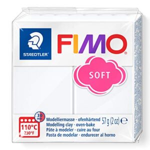 sg education fimo 8020 0 fimo soft modelling clay, 57 g, white