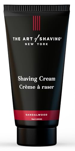 The Art of Shaving Sandalwood Shaving Cream for Men – Protects Against Irritation and Razor Burn – Hydrates and Nourishes Dry Skin – Clinically Tested for Sensitive Skin – 2.5 oz