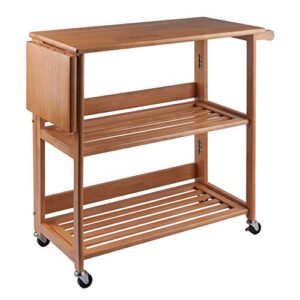 winsome radley kitchen cart, light oak