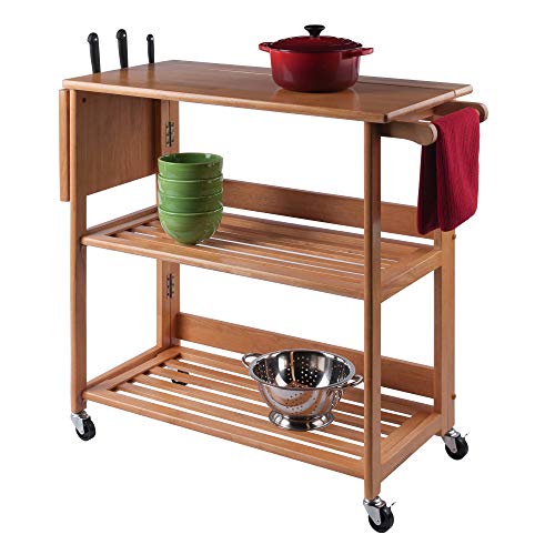 Winsome Radley Kitchen Cart, Light Oak