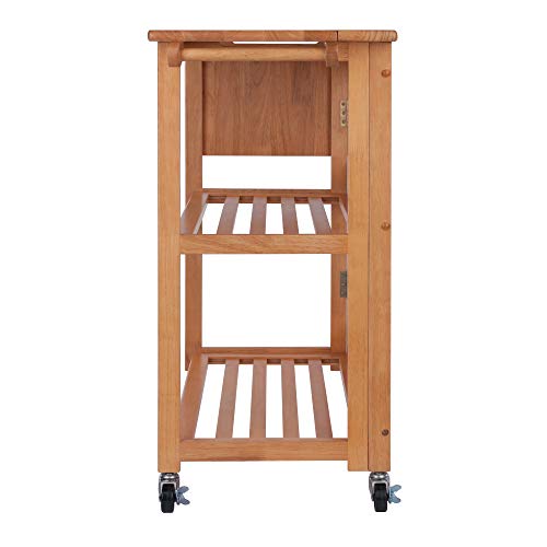 Winsome Radley Kitchen Cart, Light Oak