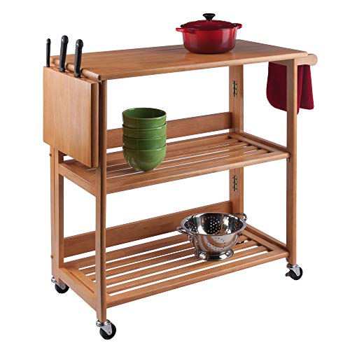 Winsome Radley Kitchen Cart, Light Oak