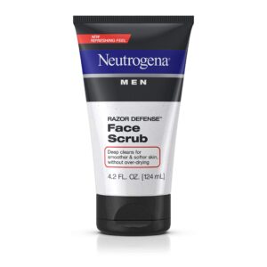 neutrogena men razor defense face scrub 4.20 oz