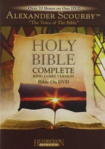 holy bible: complete king james version bible on dvd narrated by alexander scourby