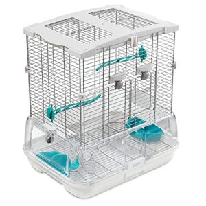 hari vision s01 wire bird cage, bird home for budgies, finches and canaries, small